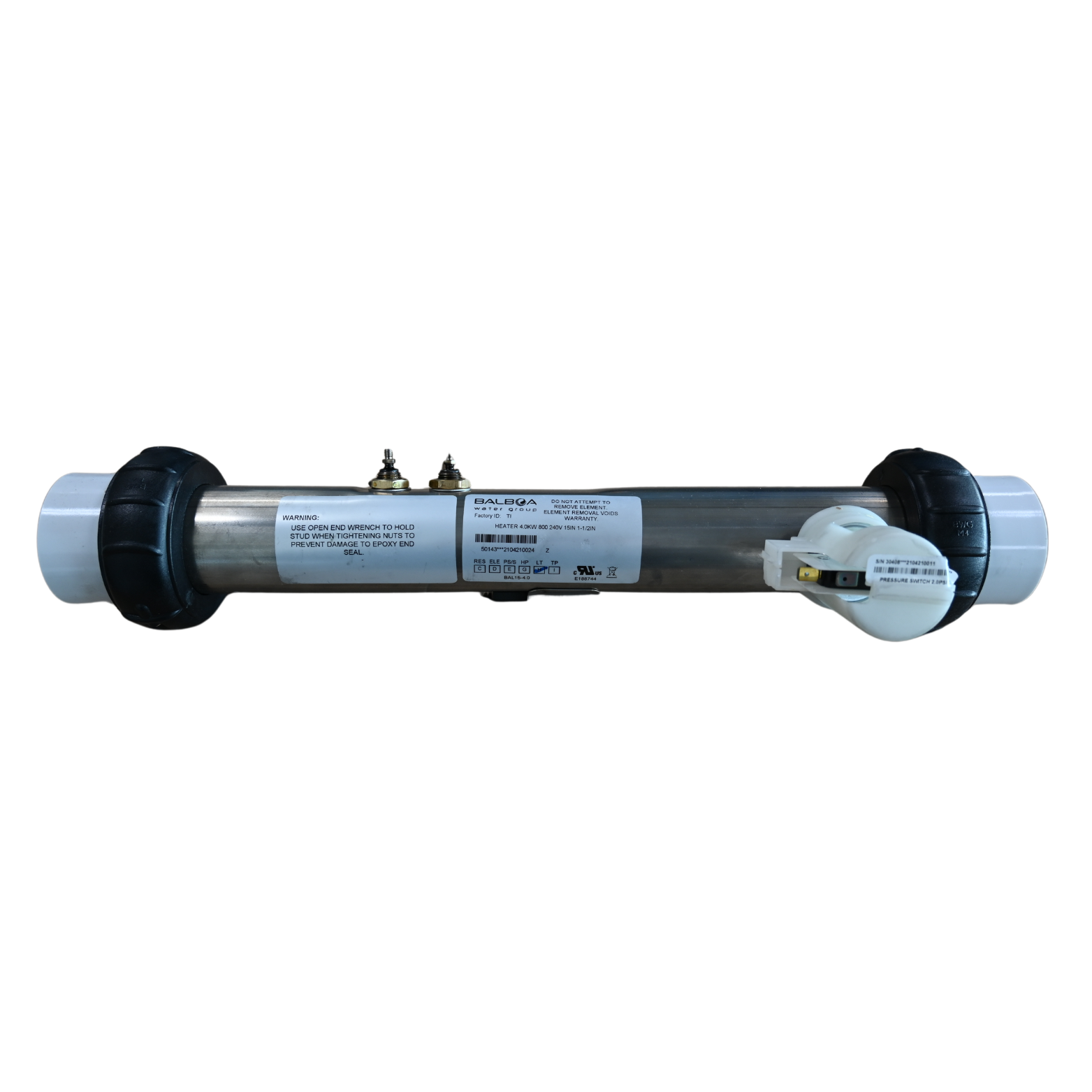 No Longer Available - X801100 - Heater Assembly, 4.0kW with Pressure S ...
