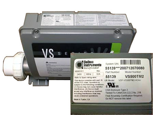 NLA - Master Spa - X300796 - Balboa Equipment VS500Z System Control ...
